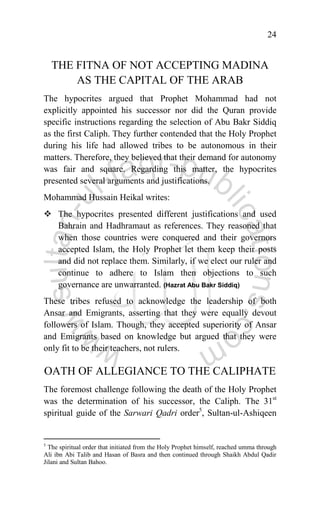 Challenges faced during the Caliphate of Abu Bakr | PDF