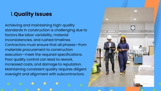 Challenges Faced by Contractors During The Construction Phase | PDF