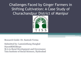 Challenges faced by ginger farmers in shifting cultivation | PPT