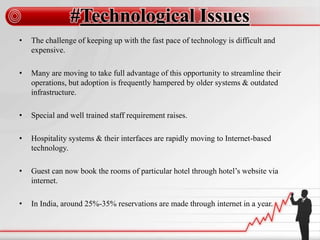 Challenges faced by indian hotels | PPTX | Hospitality Industry ...