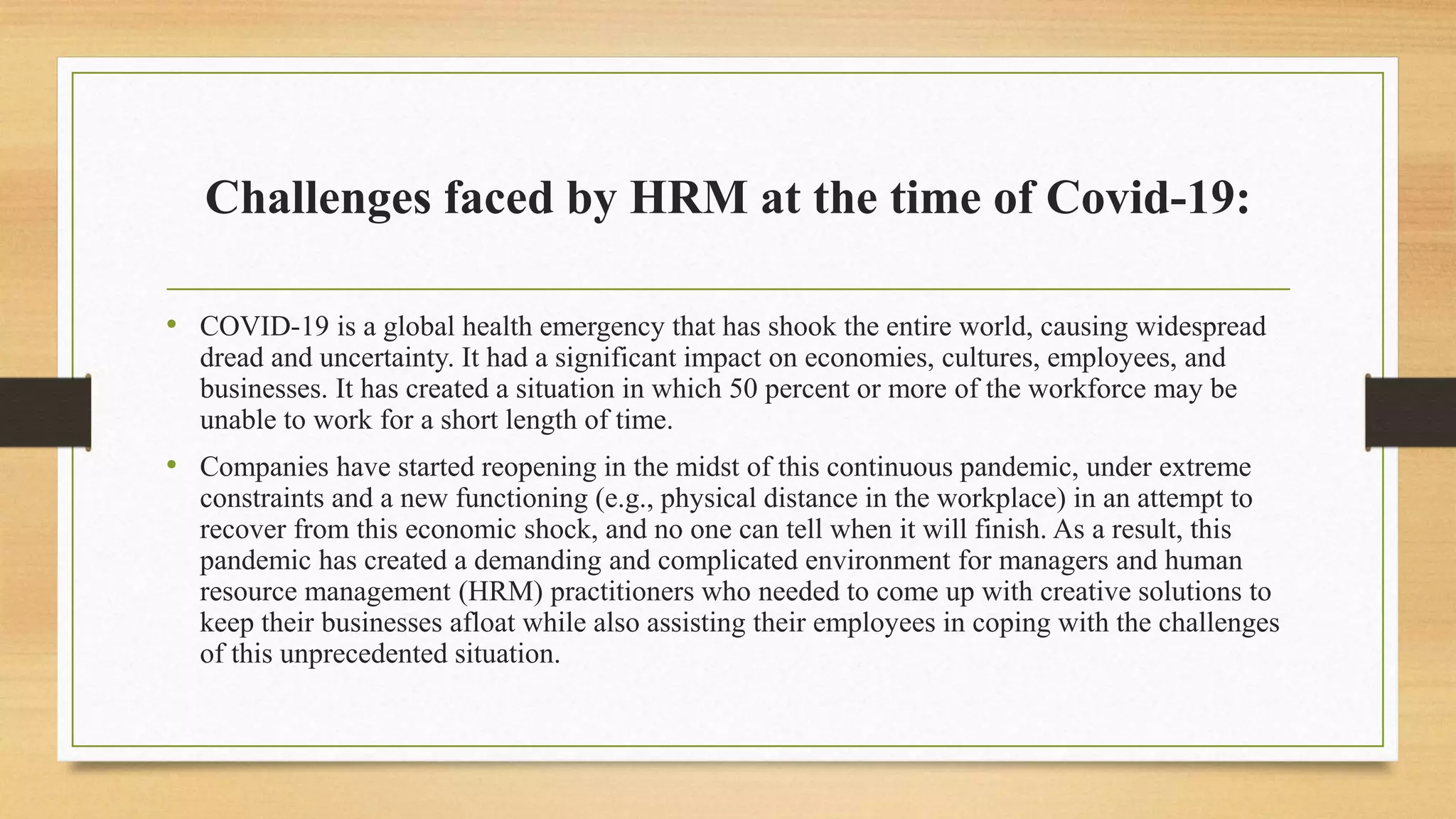 Challenges faced by International HRM.pptx | Human Resources | Business