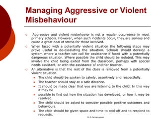 Challenges faced by teachers towards student behaviour management by Dr ...