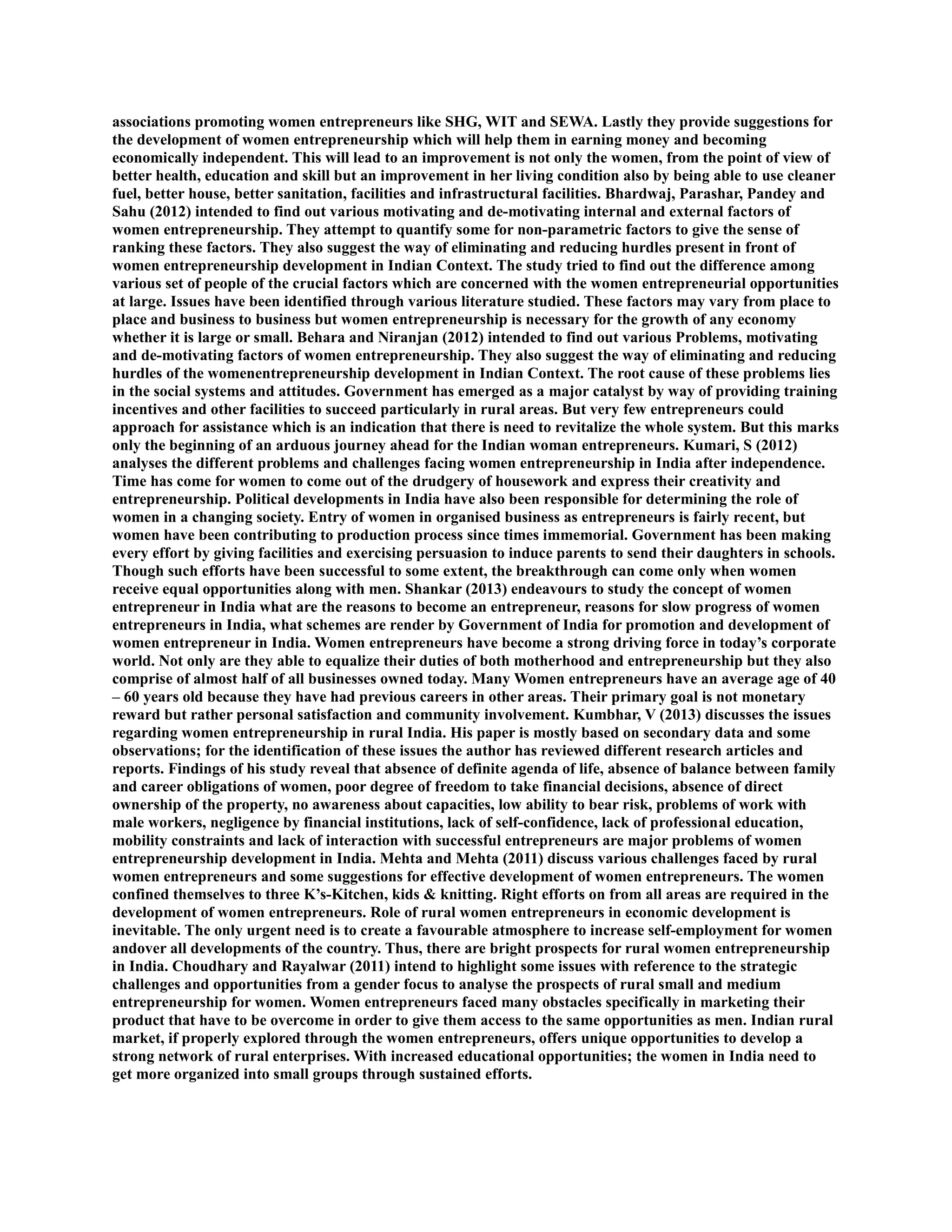 Challenges faced by women entrepreneurs in the present technological ...