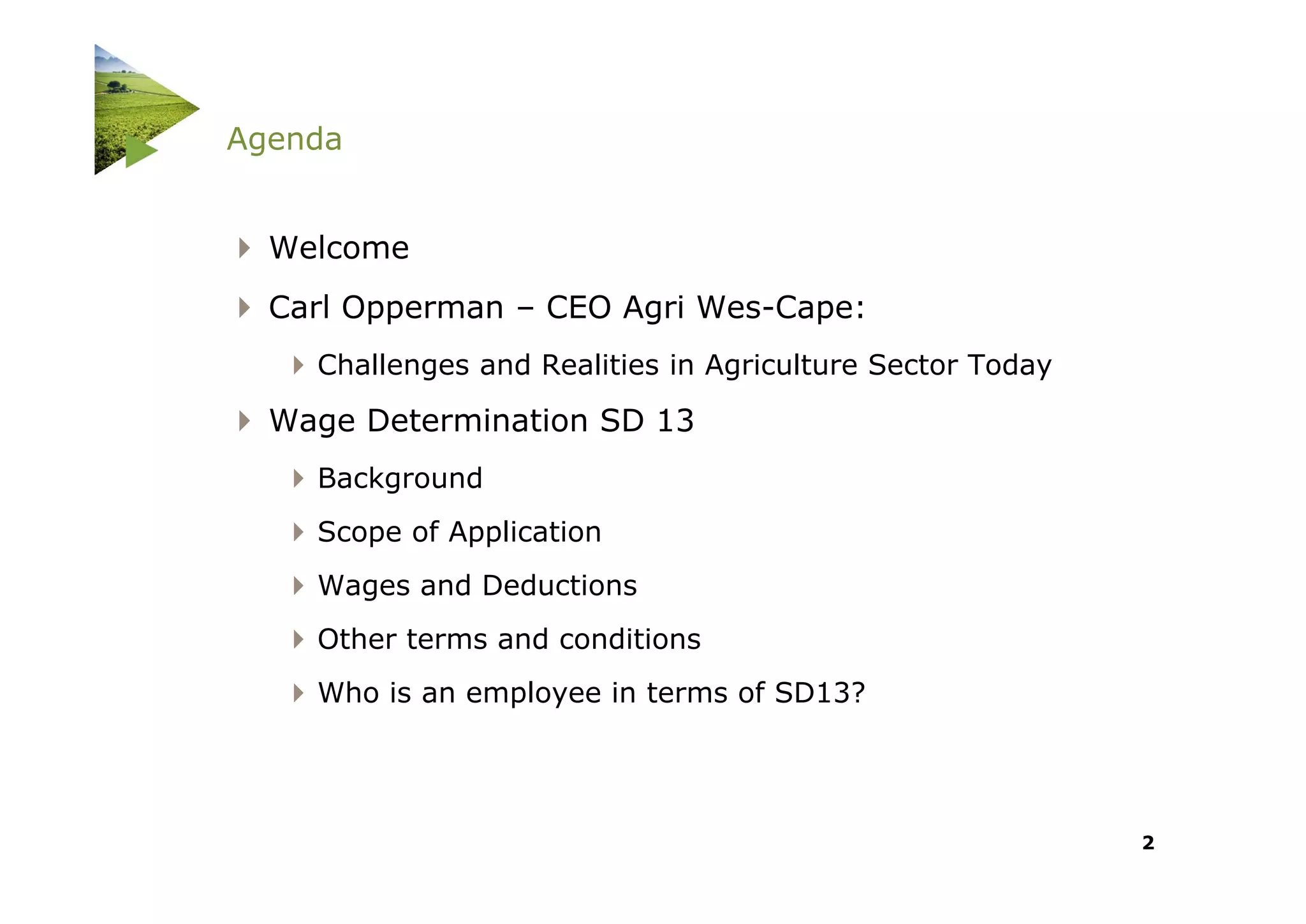 Challenges facing the agricultural sector | PDF