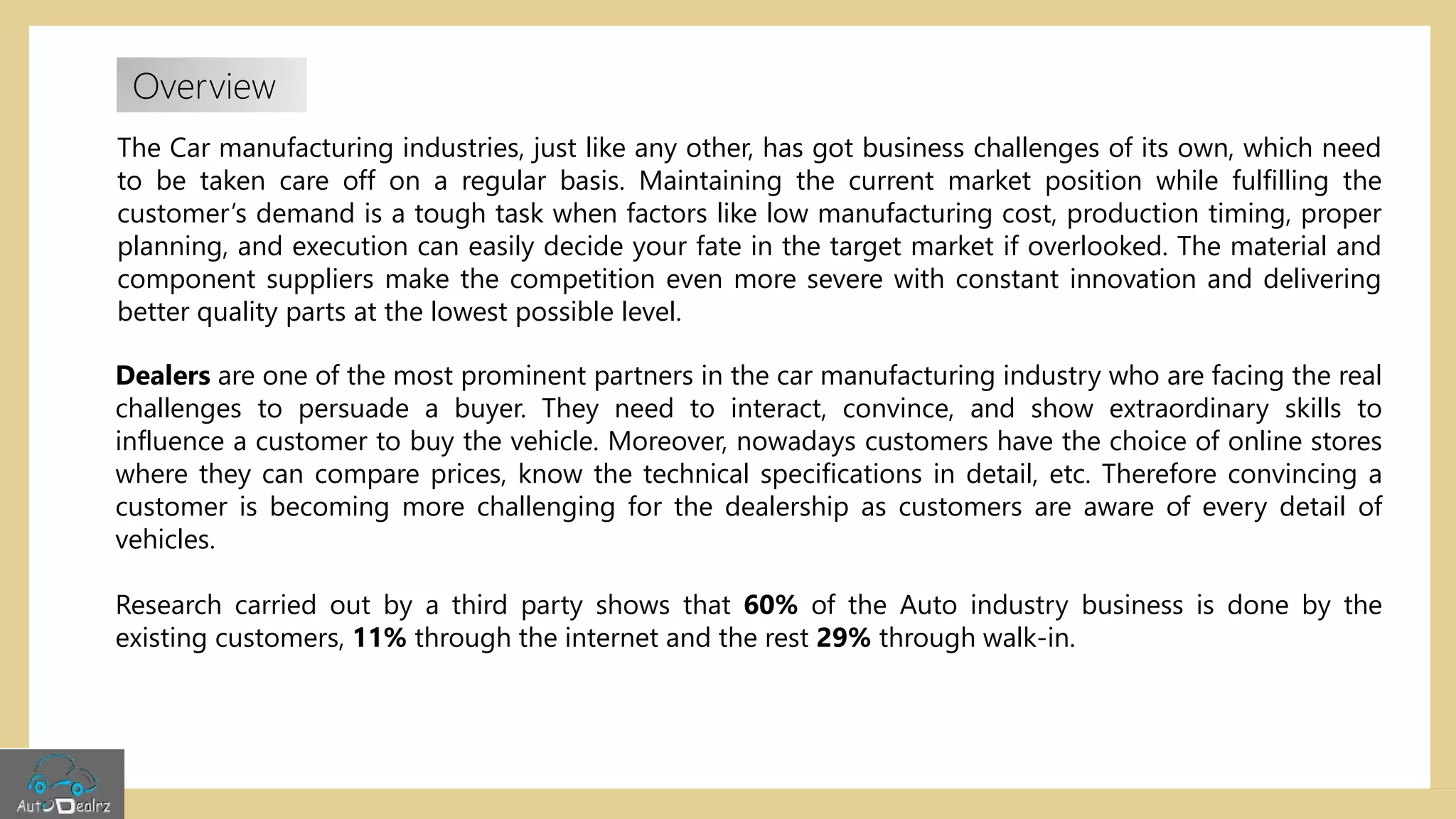 Challenges Faced in Dealership | PPTX