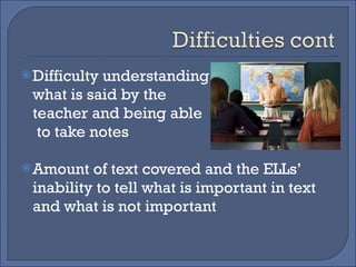 Challenges For ELLs In Social Studies | PPT