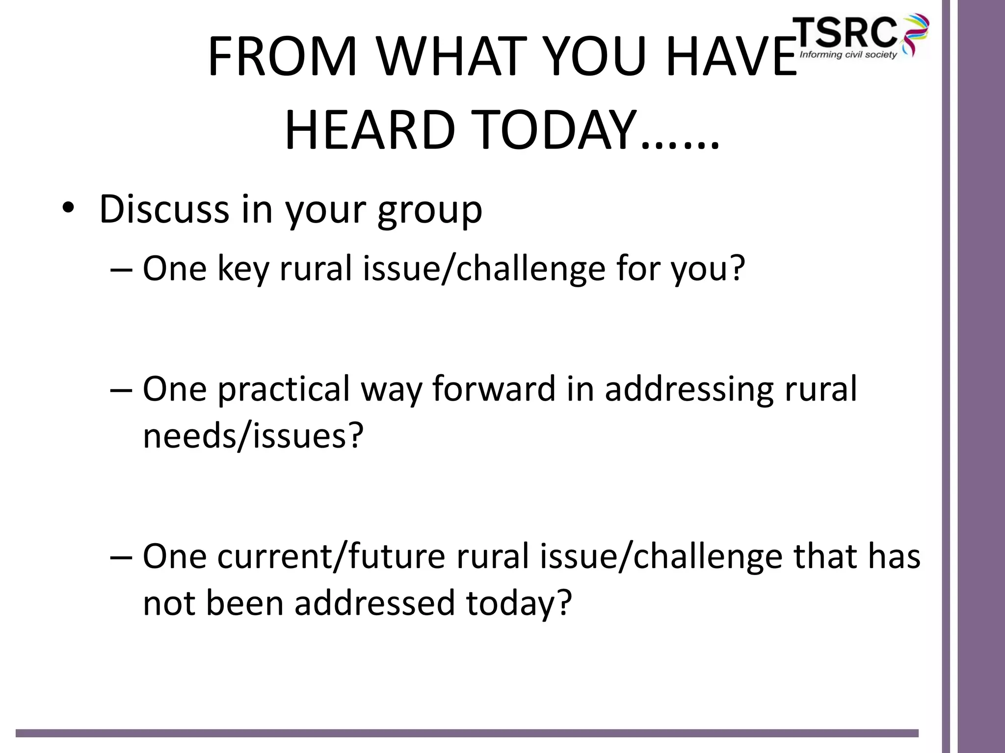 Challenges for rural communities 8 1 14 | PPTX