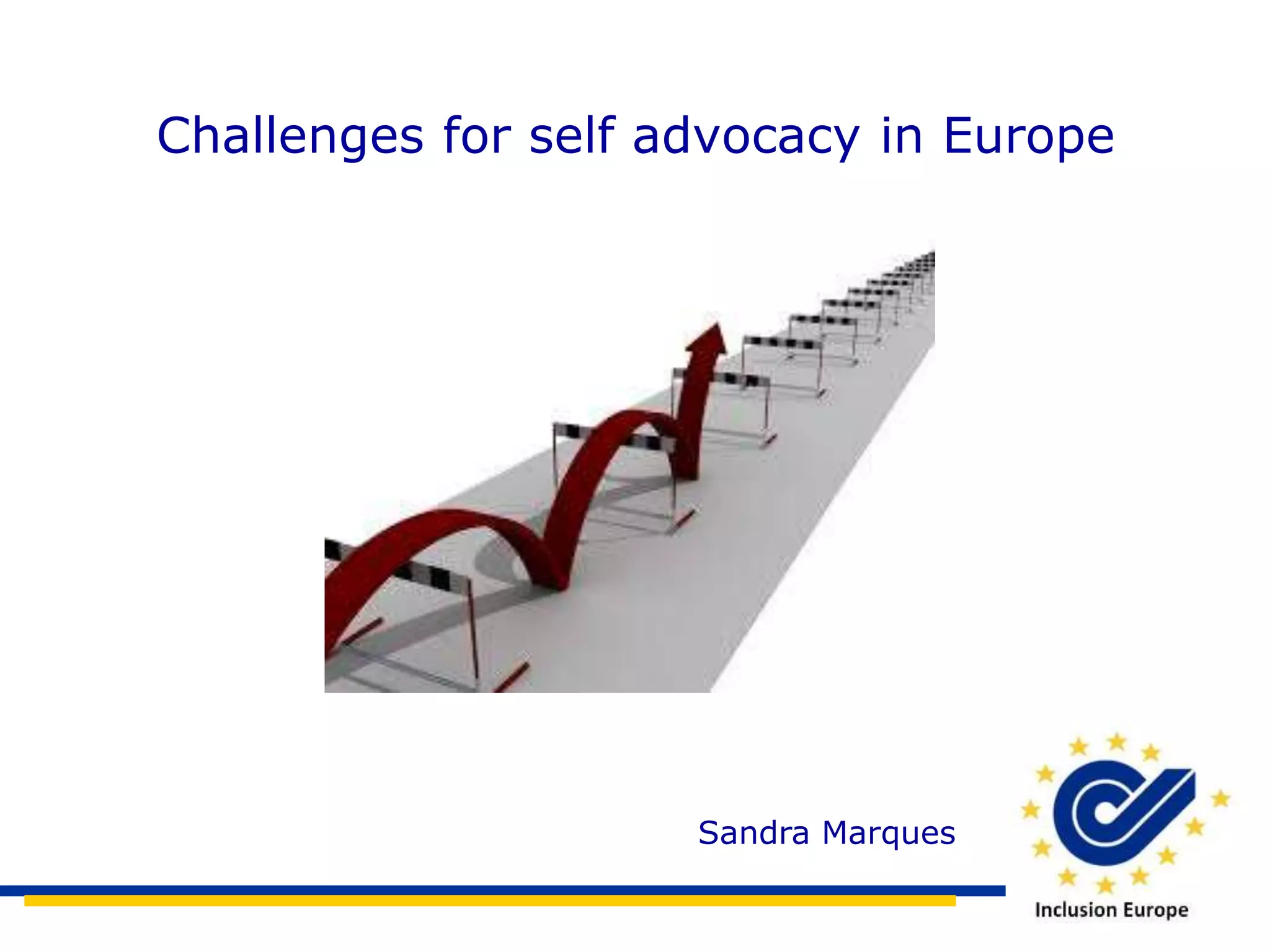 Challenges for self advocacy | PPT