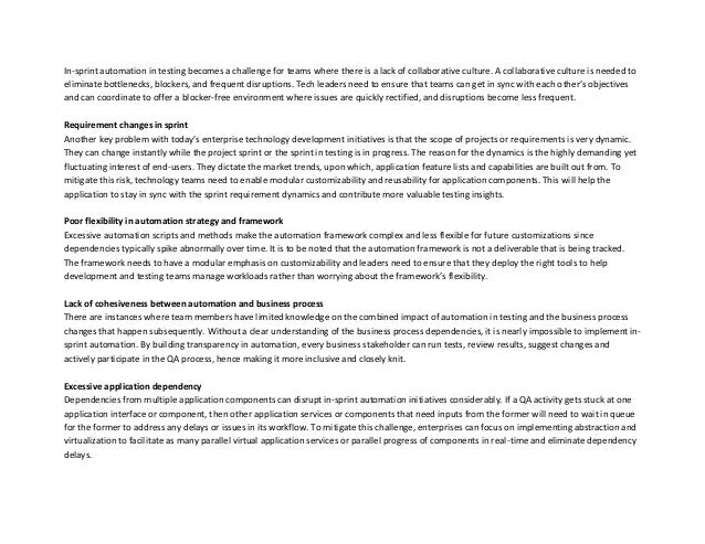 Challenges In Achieving In Sprint Automation And Solutions Ppt