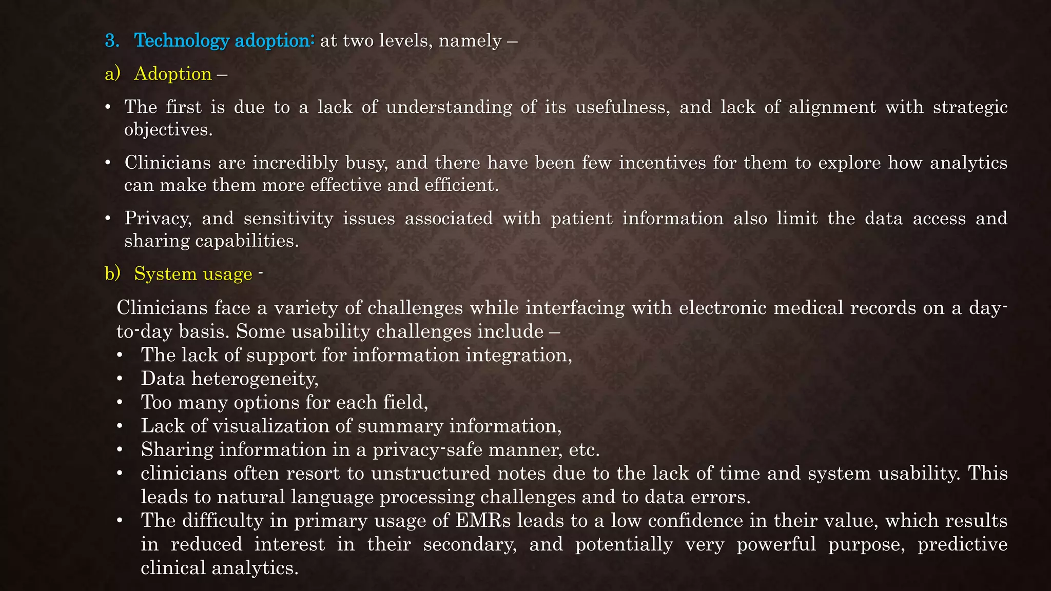 Challenges in adapting predictive analytics | PPT