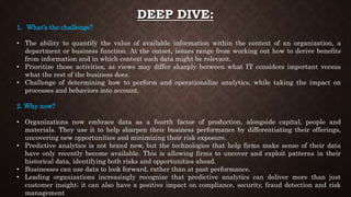 Challenges in adapting predictive analytics | PPT