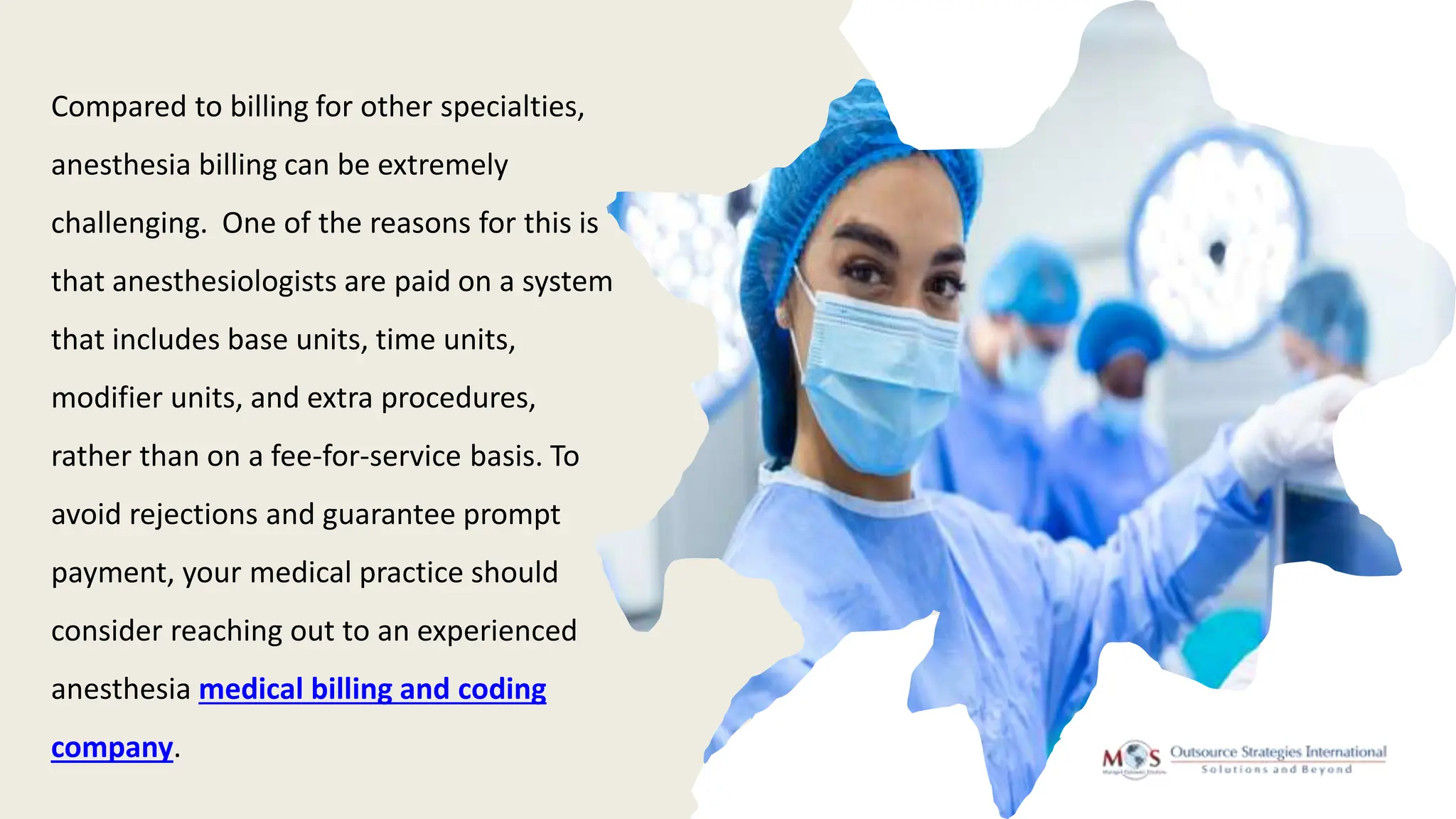 Challenges in Anesthesia Medical Billing and Coding | PPSX