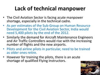 Challenges in aviation industry | PPTX