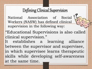 Challenges in clinical supervision | PPT