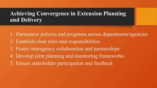 challenges in co-ordination; Achieving convergence in extension.pptx