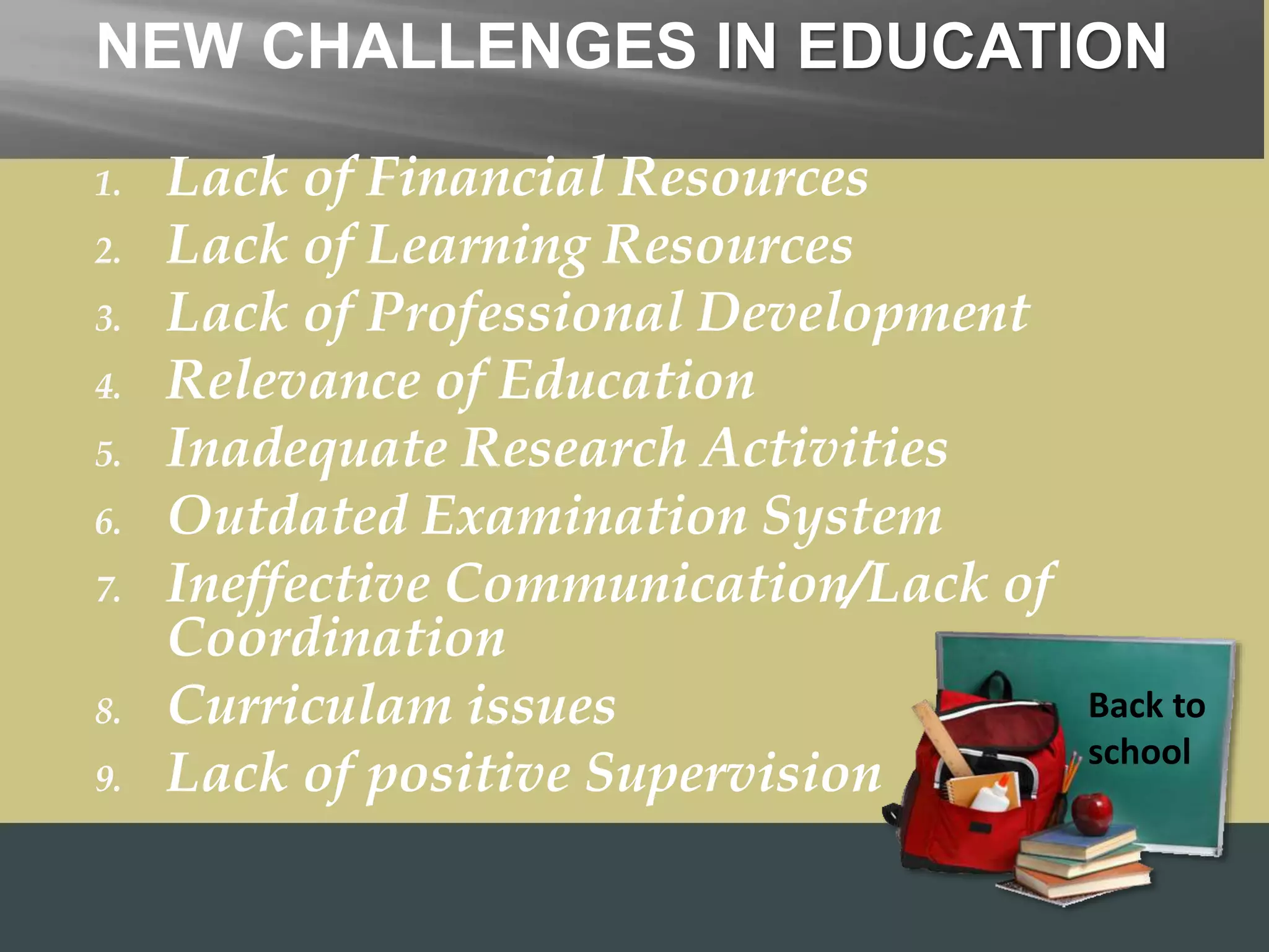 Challenges in education | PPT