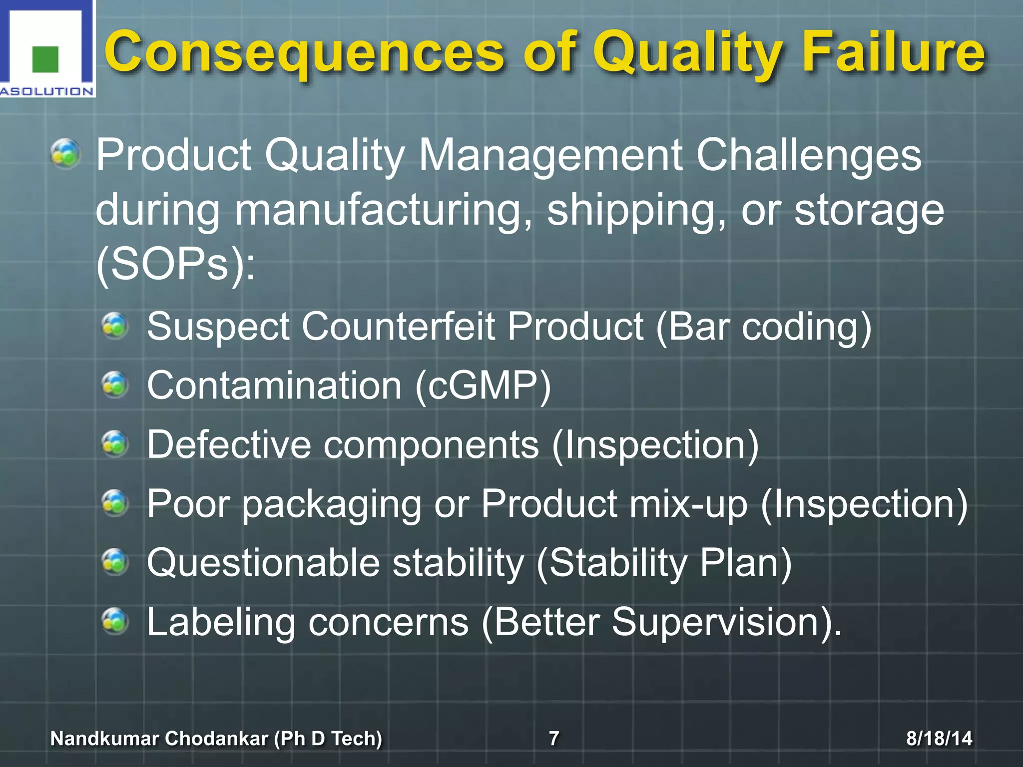 Challenges in global quality management pptx | PPTX