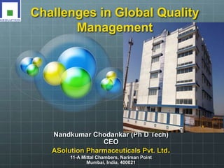 Challenges in global quality management pptx | PPT