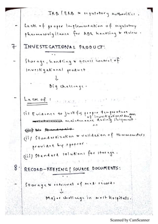 Challenges in implementation of GCP guidelines: By RxVichuZ! | PDF
