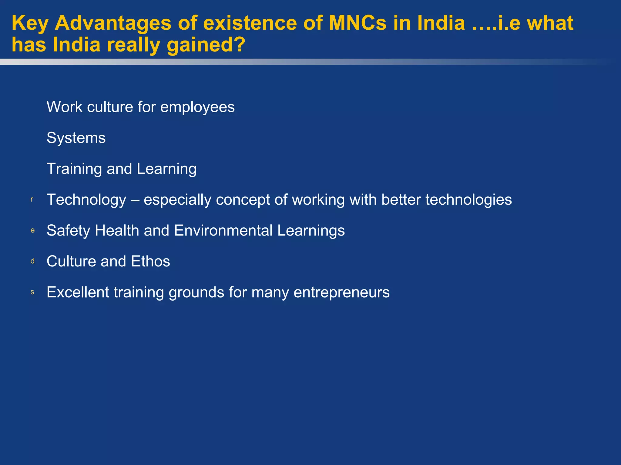 Challenges in mnc's ppt | PPT