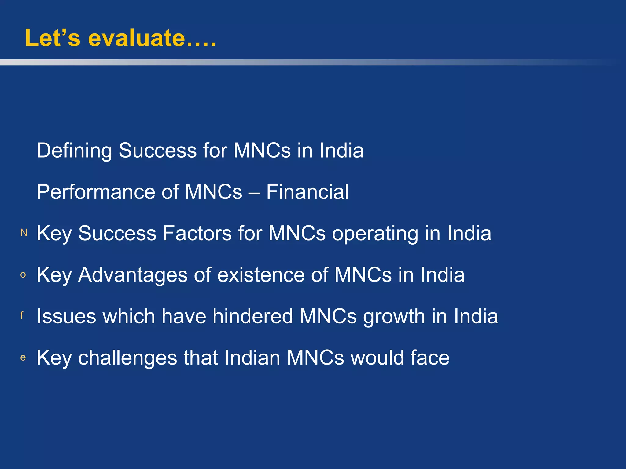 Challenges in mnc's ppt | PPT