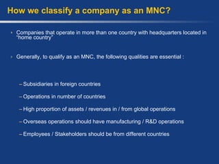 Challenges in mnc's ppt | PPT
