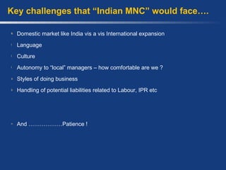 Challenges in mnc's ppt | PPT