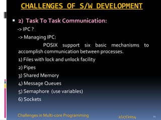 Challenges in multi core programming by Nishigandha Wankhade | PPT