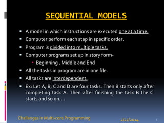 Challenges in multi core programming by Nishigandha Wankhade | PPT