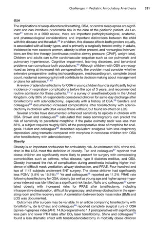 Challenges in pediatric ambulatory anesthesia kids are different | PDF