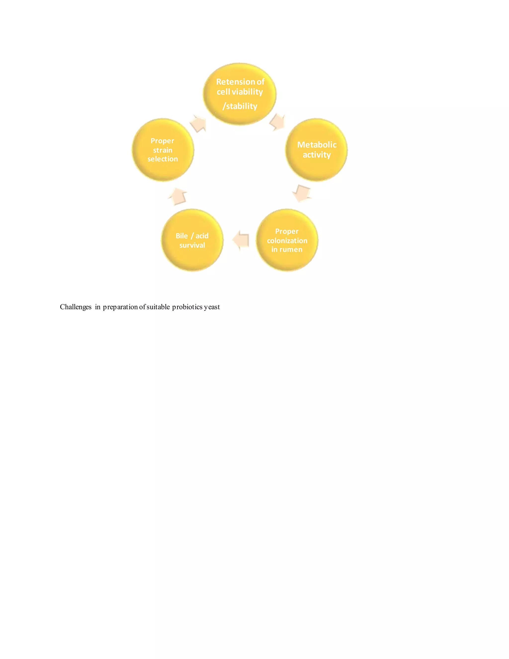 Challenges in preparation of suitable probiotics yeast | DOCX