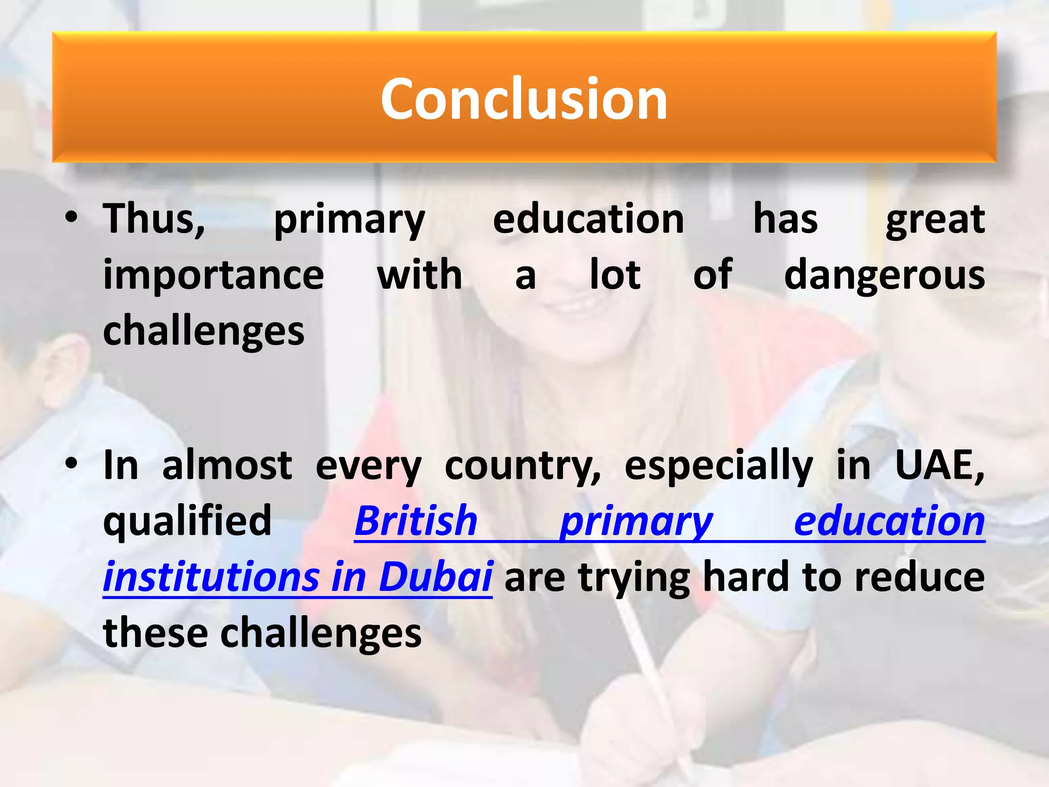 Challenges in Primary Education | PPTX