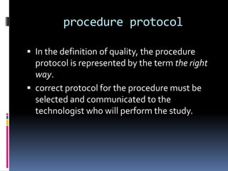 Challenges in quality management of diagnostic medical imaging | PPTX