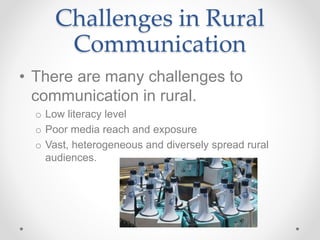 Challenges in rural communication | PPT