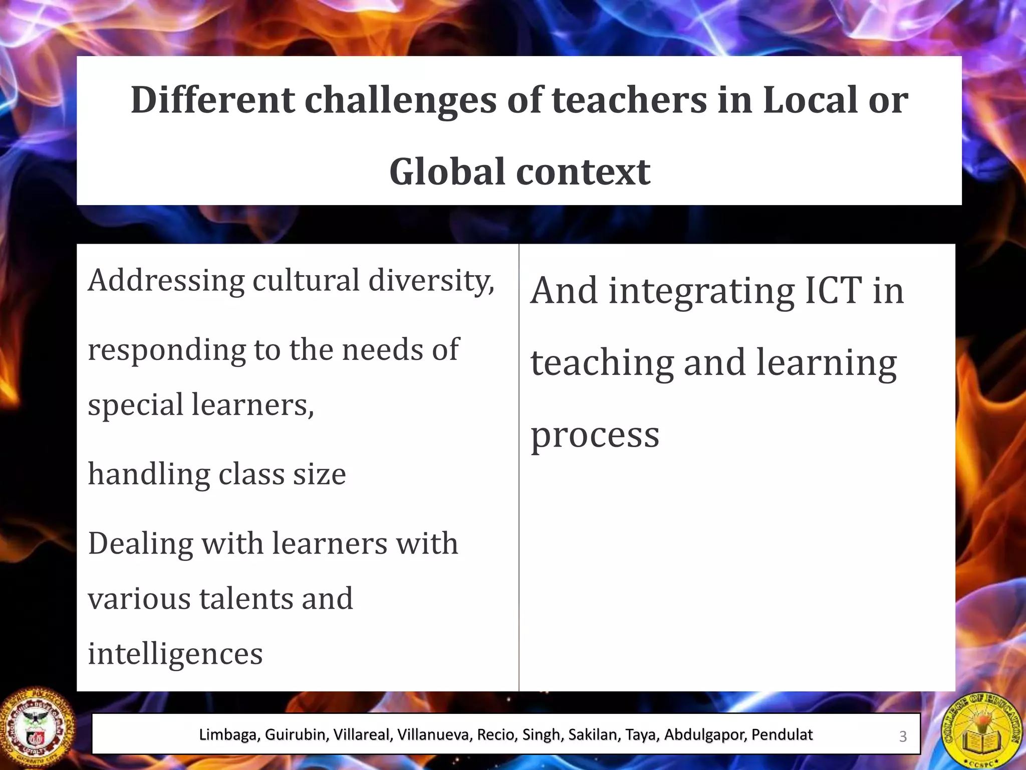 Challenges in Teaching | PPTX