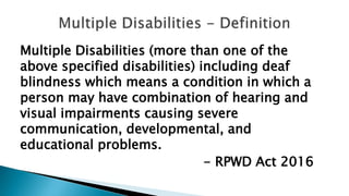 Challenges in teaching Children with Multiple Disabilities | PPTX