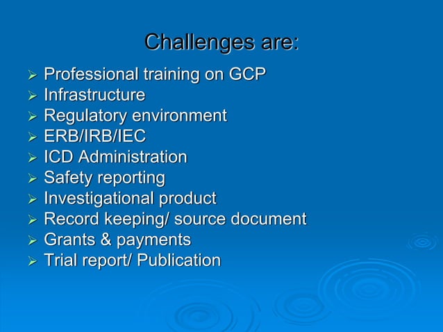 CHALLENGES_IN_THE_IMPLEMENTATION_OF_GCP_GUIDELINES.pdf | Pharmaceutical ...