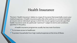 Challenges in Indian Health Insurance Industry | PPTX
