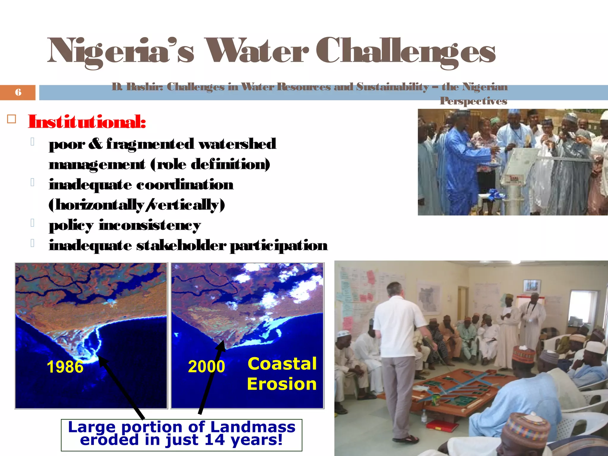 Challenges in water resources and sustainability the nigerian ...