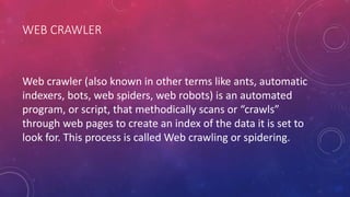Challenges in web crawling | PPTX | Search | Internet