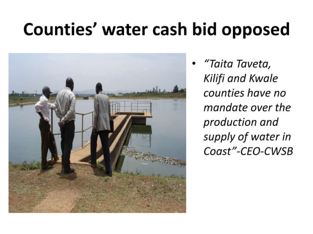 Challenges & Lessons from water sector reforms and devolution | PPT