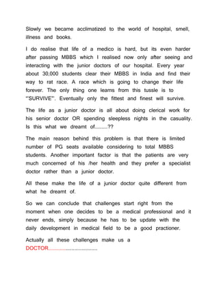 Challenges of a_medical_student | PDF