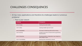 Challenges of Artificial Intelligence: Consequences and Solutions | PPTX