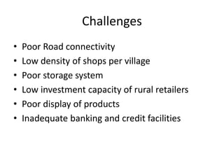 Challenges of distribution in rural markets | PPTX