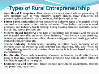 Challenges of entrepreneurship development in rural area and business ...