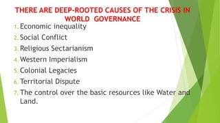 Challenges of global governance | PPTX