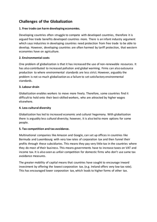Challenges of globalisation (1).docx