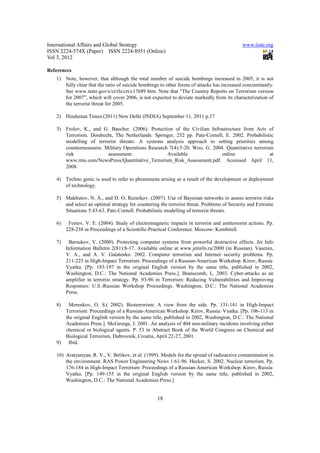 Challenges of global terrorism strategies, dimensions and response in ...