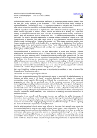 Challenges of global terrorism strategies, dimensions and response in ...