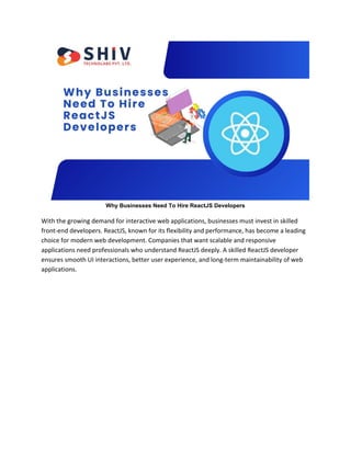 Hiring ReactJS Developers: Common Challenges & Solutions | PDF